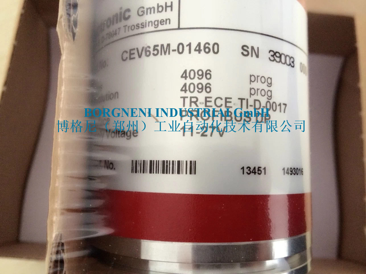 德国帝尔TR编码器CEV65M-01460_博格尼（郑州）工业自动化技术有限公司